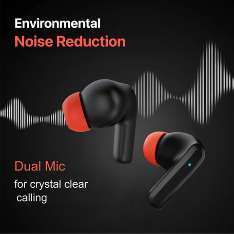 Fire TWS earbuds with 13mm Dynamic Drives-Black Orange TWS – AertekSmart
